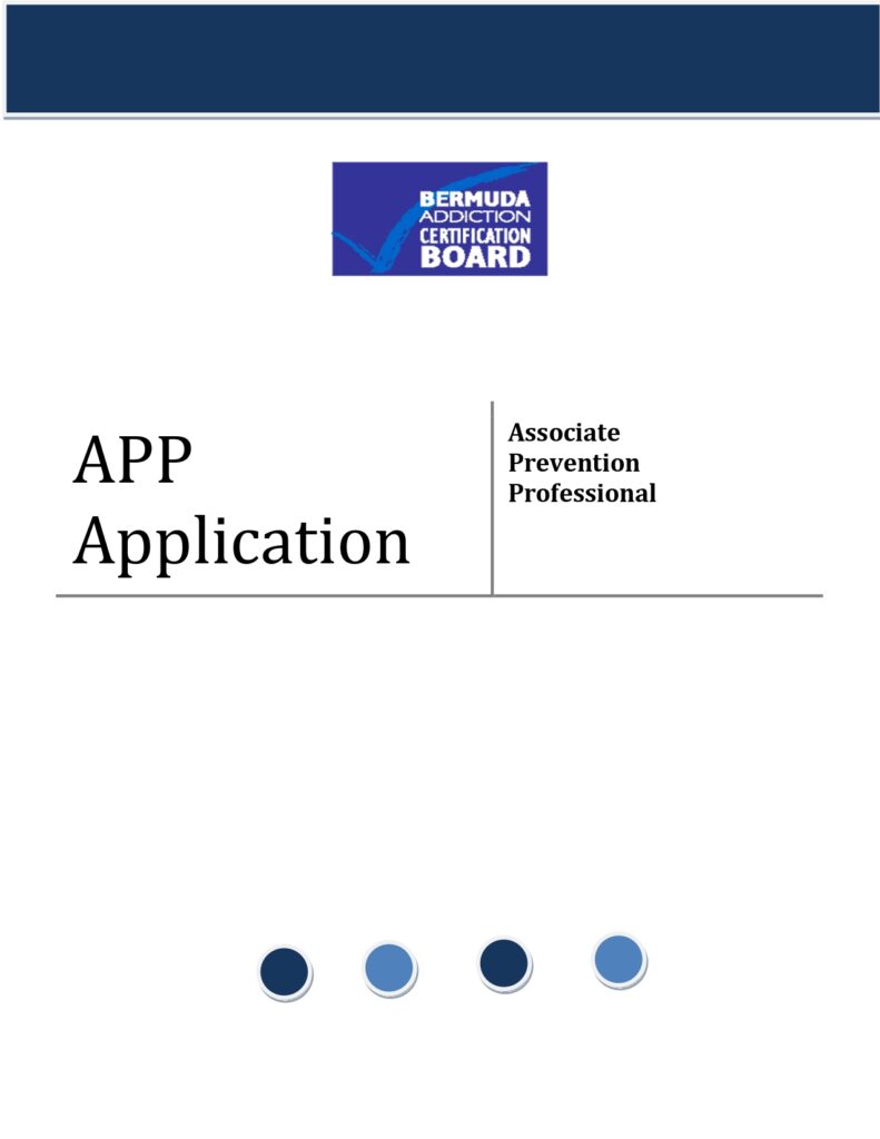 Associate Prevention Professional (APP) - BACB Bermuda Addiction ...